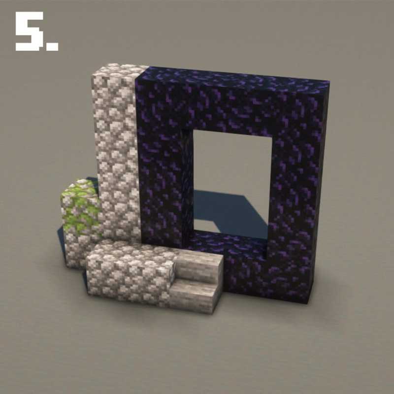 Overgrown Decayed Nether Portal – Build It
