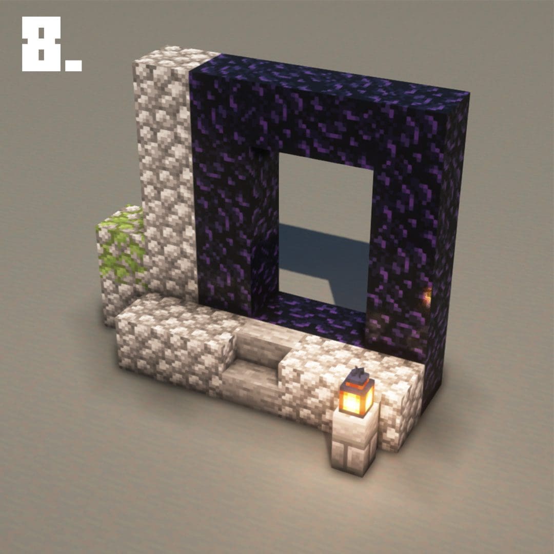 Overgrown Decayed Nether Portal – Build It