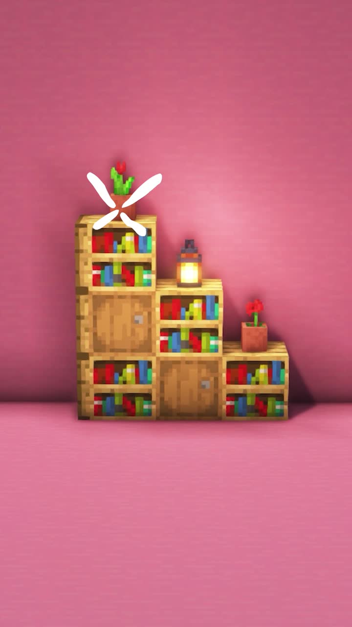 how-to-build-a-small-stair-bookshelf-in-minecraft-mp4 – Build It