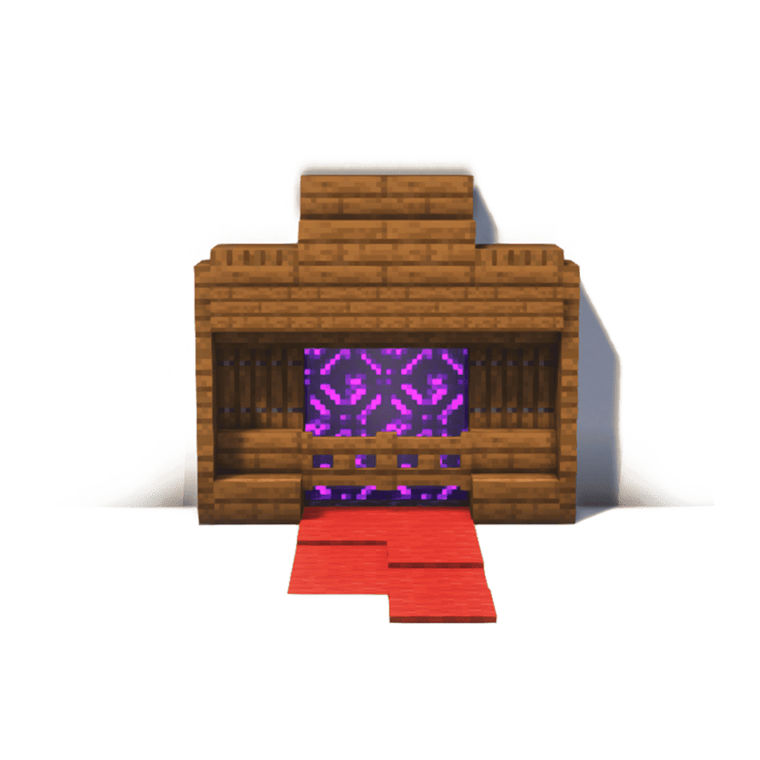 Small Rustic Nether Portal – Build It